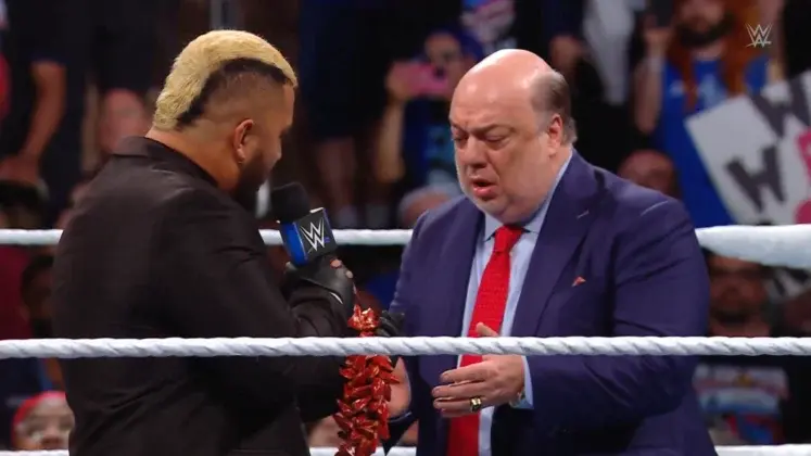 Paul Heyman Sends a Message to Solo Sikoa Weeks After Being Taken Out by The Bloodline